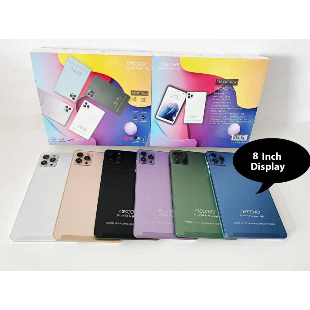 Discover P13 Pro Max Android tablet | Discover Android Tablets | Discover Tablet Company